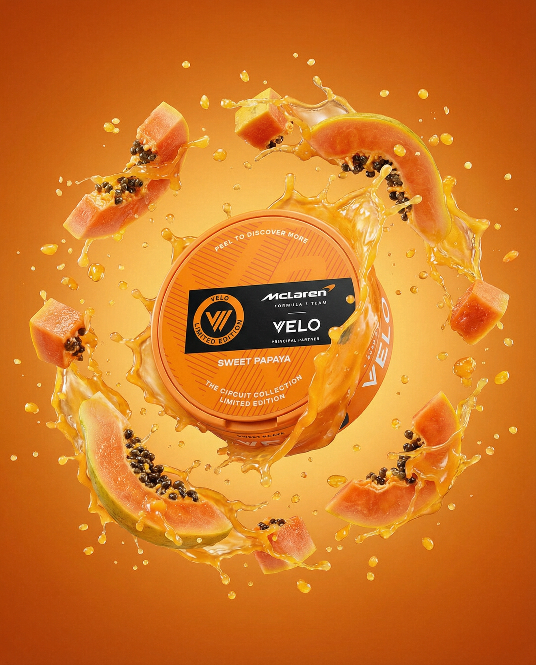 VELO McLaren Sweet Papaya 8mg - Limited edition – pouched.in